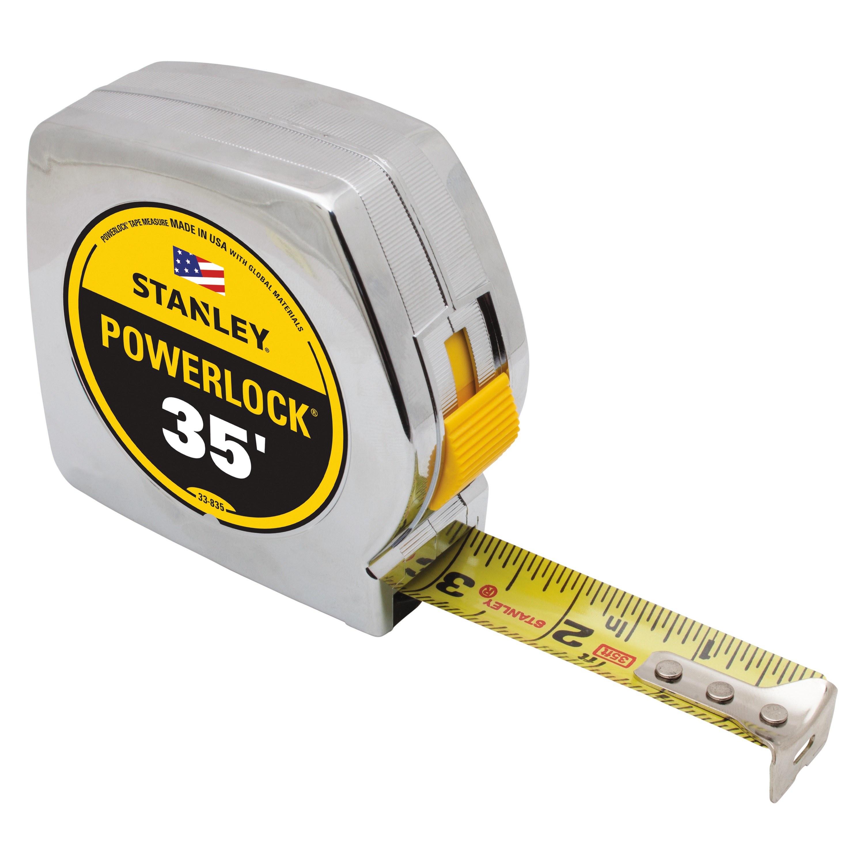 35 ft. PowerLock® Classic Tape Measure - 33-835 | STANLEY Tools 35 ft. PowerLock® Classic Tape Measure - 33-835 | STANLEY Tools